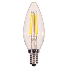 Satco S21268 LED C11 Bulb - 4B11/LED/950/CL/120V/E12